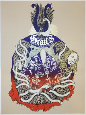 2009 Grails - European Tour Silkscreen Concert Poster s/n by David D ...