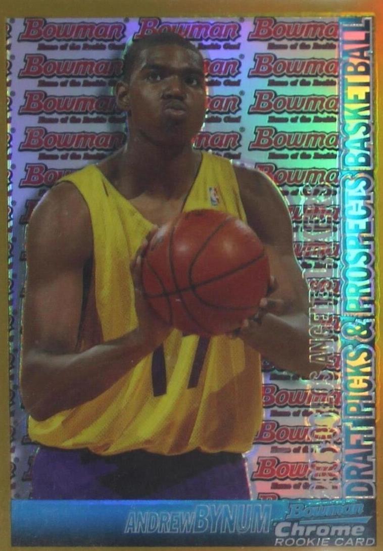 2005-06 Bowman Draft Picks & Prospects - Andrew Bynum #134 Chrome Gold ...