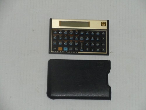 VINTAGE HP HEWLETT PACKARD 12C CALCULATOR WITH POUCH WORKS PERFECT ...