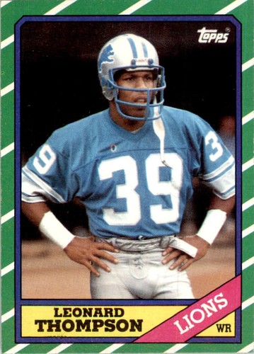 1986 TOPPS! LEONARD THOMPSON DETROIT LIONS #247 | eBay