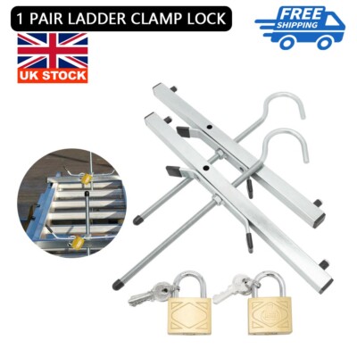 Ladder Roof Rack 2 Locks Lockable Safe Ladders Heavy Duty Ladder Roof ...