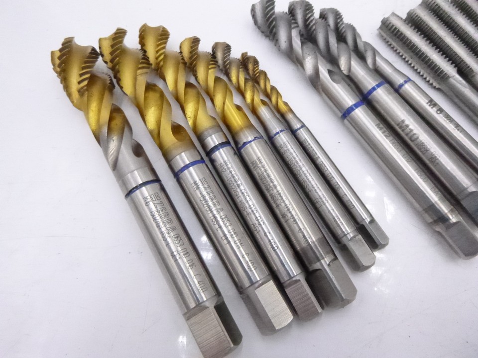 29 Asmt Loose Machine Drill Taps Spiral & Straight Flute M4 to M16 ...