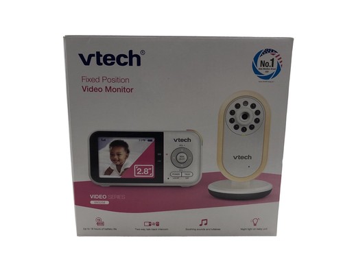VTech 2.8" Digital Video Baby Monitor with Night Light, White- VM3258 ...