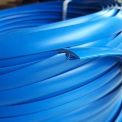BLUE SINGLE LIPPED T TRIM EDGING FOR 15MM FURNITURE BOARD - 20 METRES ...
