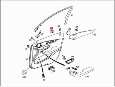 Genuine Trim Clip MERCEDES S205 W205 Sedan Wagon 0019915398 | eBay