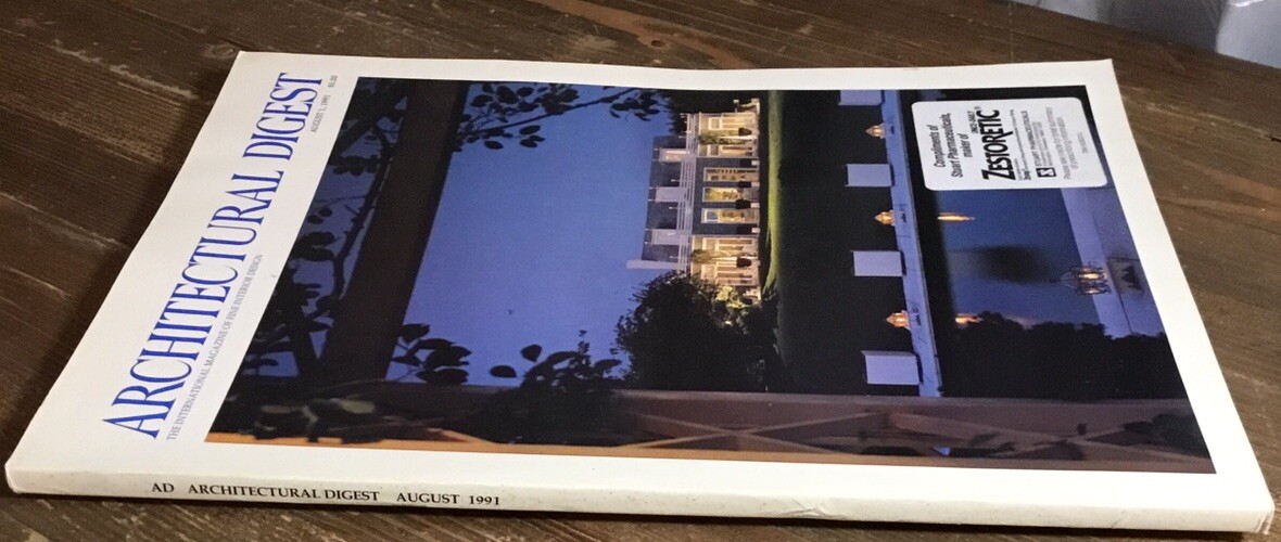 Inside The Architectural Digest Magazine August 2000