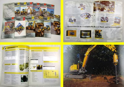 13 Prospekte Fermec 128 130 150 750 960 965 860 Radlader Baggerlader ...