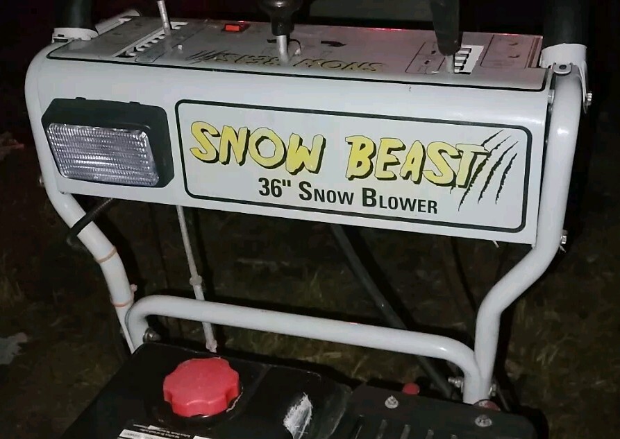 Snow Beast 36 in. Commercial 420 cc Electric Start 2-Stage Gas Snow ...