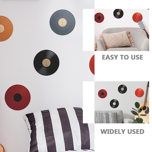 6 Pcs Vinyl Record Decor Records for Wall Aesthetic Musical Notes ...