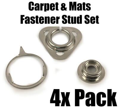 4x Stud Set Car Boat Caravan Carpet Mats Fasteners Veltex Flooring Kit ...