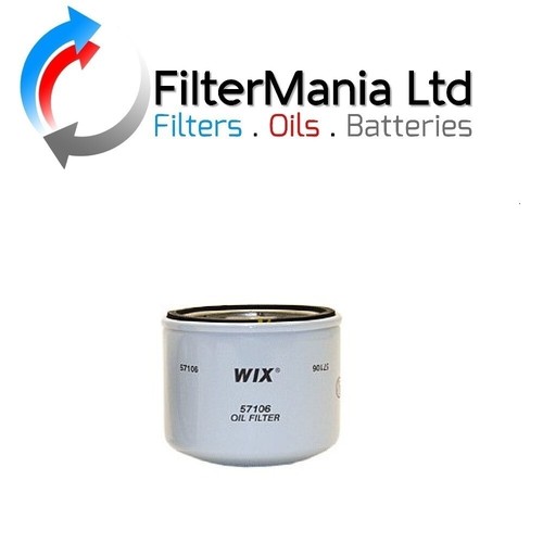 WIX OIL FILTER 57106 (B7131, W1126/10, LF3828, P502458, MITSUBISHI ...