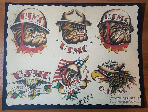 Traditional Bulldog Tattoo