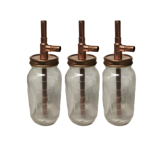3 Pack Mason Jar Alcohol Distiller Moonshine Thumper All Copper Cap DIY ...