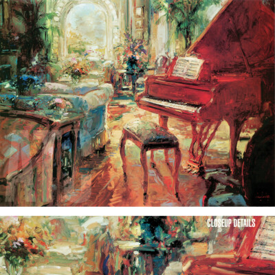 40W"x30H" THE HEIRLOOM by STEPHEN CHARLES SHORTRIDGE - GRAND PIANO ...