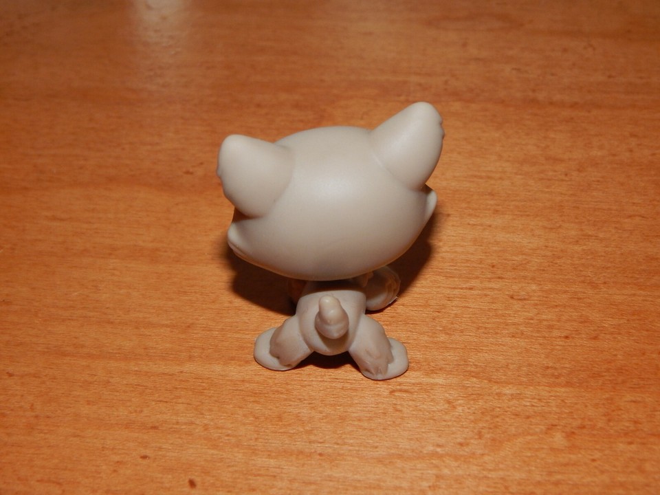 LPS #358 Brown and Tan Husky Pup Green Eyes 2006 Hasbro Marker Damage ...