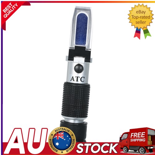 Handheld Antifreeze Refractometer Coolant Tester w/ ATC & Storage Case ...