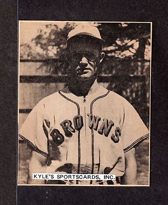 Bob Dillinger BROWNS UNSIGNED 3-3/4 x 4-5/8 B & W ORIGINAL PHOTO CARD ...