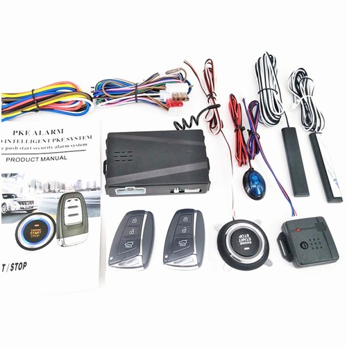One-Button Start System Keyless Entry Car Engine PKE Alarm Remote ...