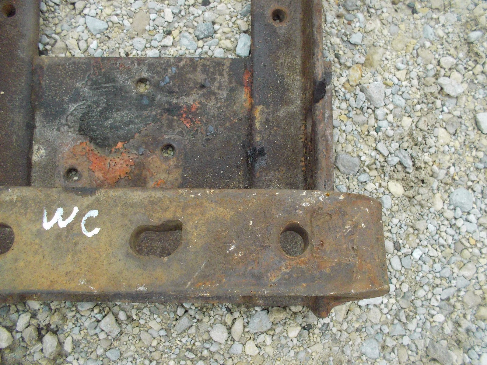 Allis Chalmers AC WC Tractor drawbar draw bar anchor mount hitch ...