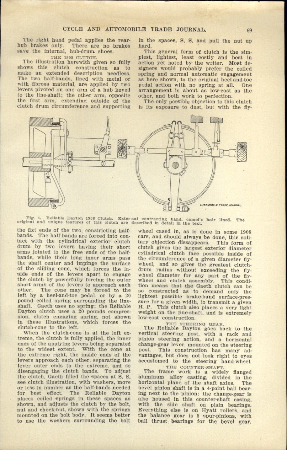 1907 PAPER AD CAR AUTO 3 PG ARTICLE Reliable Dayton 1908 Automobile ...