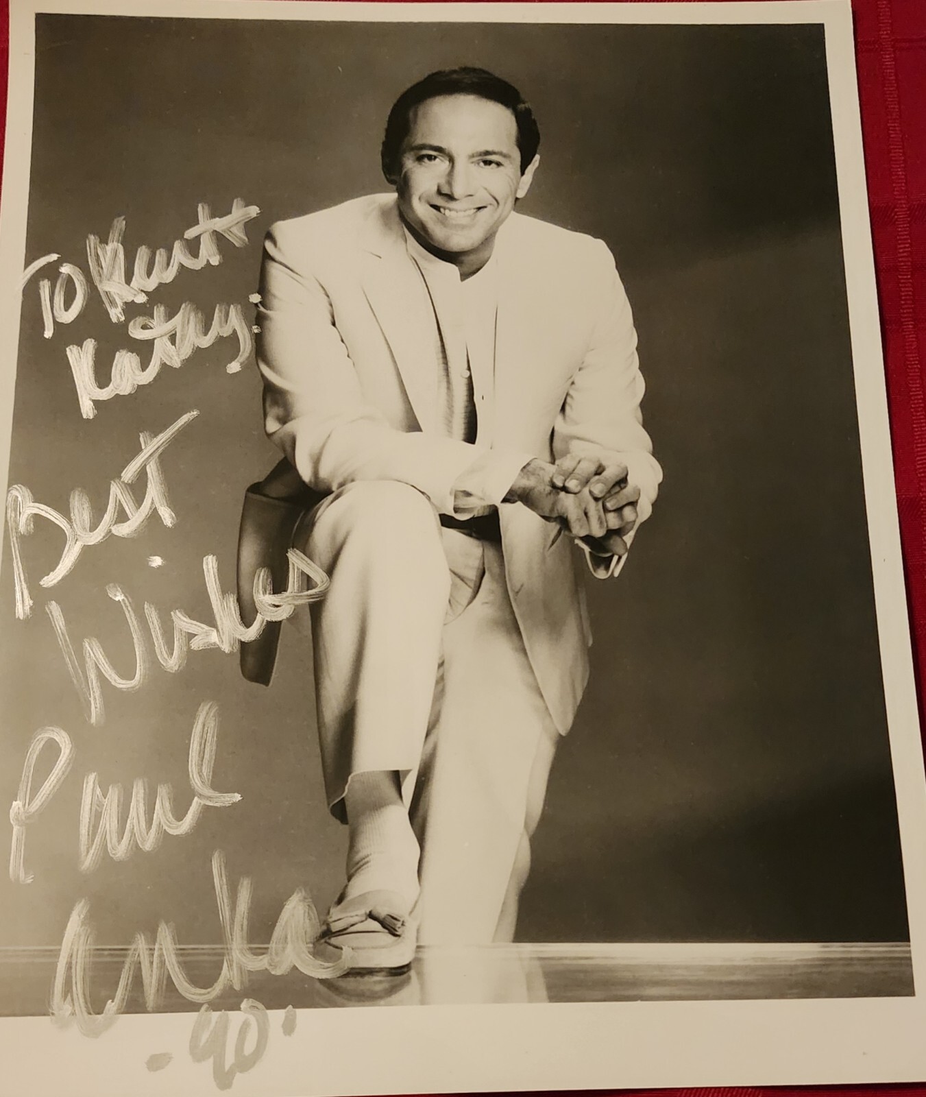 PAUL ANKA SIGNED AUTOGRAPH 8x10 PHOTO Made Out To Kurt & Kathy | eBay