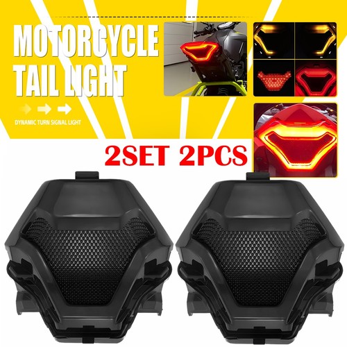 2 LED Brake Tail Light Turn Signal Integrated For YAMAHA YZF R3 FZ07 ...