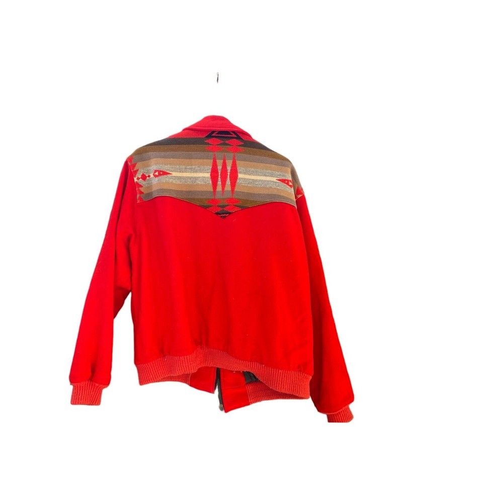 Vintage Pendleton Southwestern Bomber Jacket - XL Red | eBay