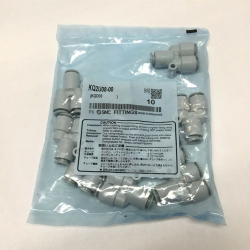 Lot of 10 SMC KQ2U08-00 One-Touch Branch Y Union Split Connector ...