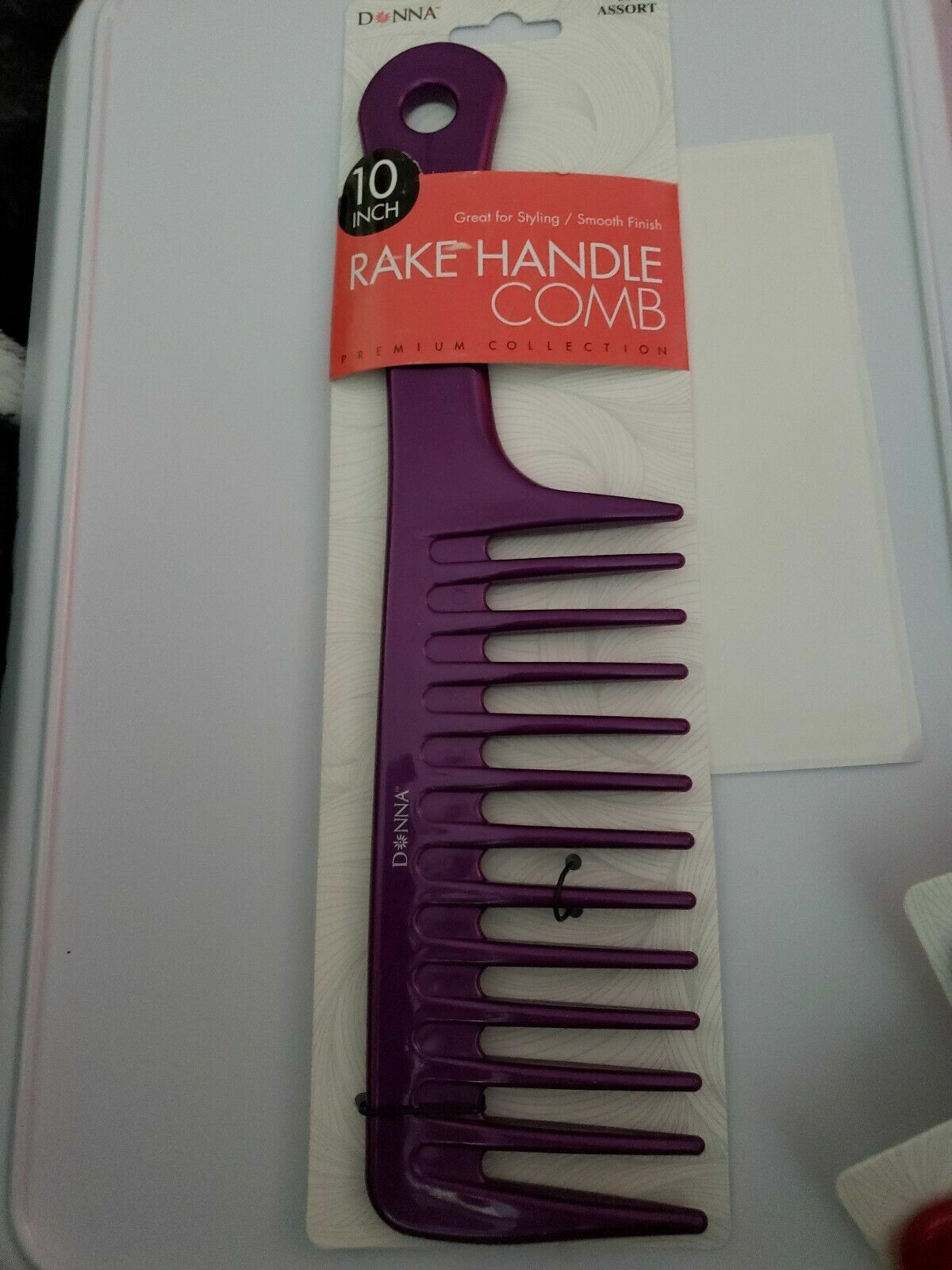 Donna Rake Handle Comb 10” Purple | eBay