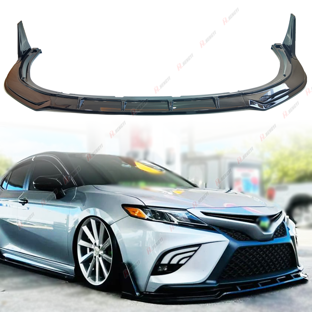 Gloss Black Front Bumper Lip Splitter For 2018-23 Camry SE XSE V2 ...