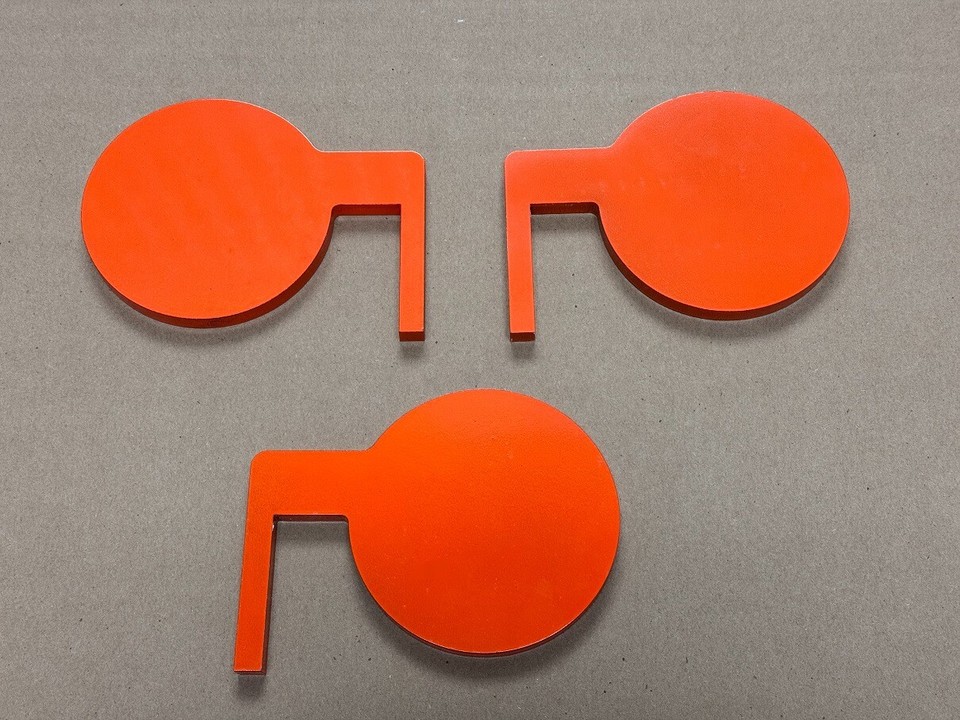 [SR] 3/8" Steel Dueling Tree Reactive Target 10"x18" Torso with 3 ...
