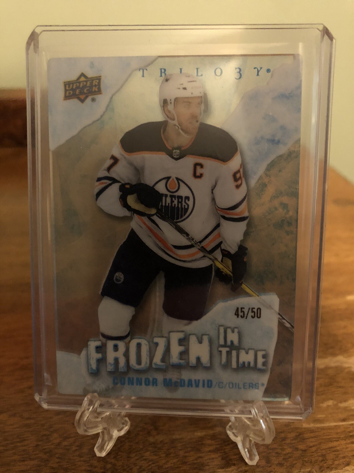 2022-23 Trilogy Connor McDavid Frozen In Time Blue Glass card /50 SP ...