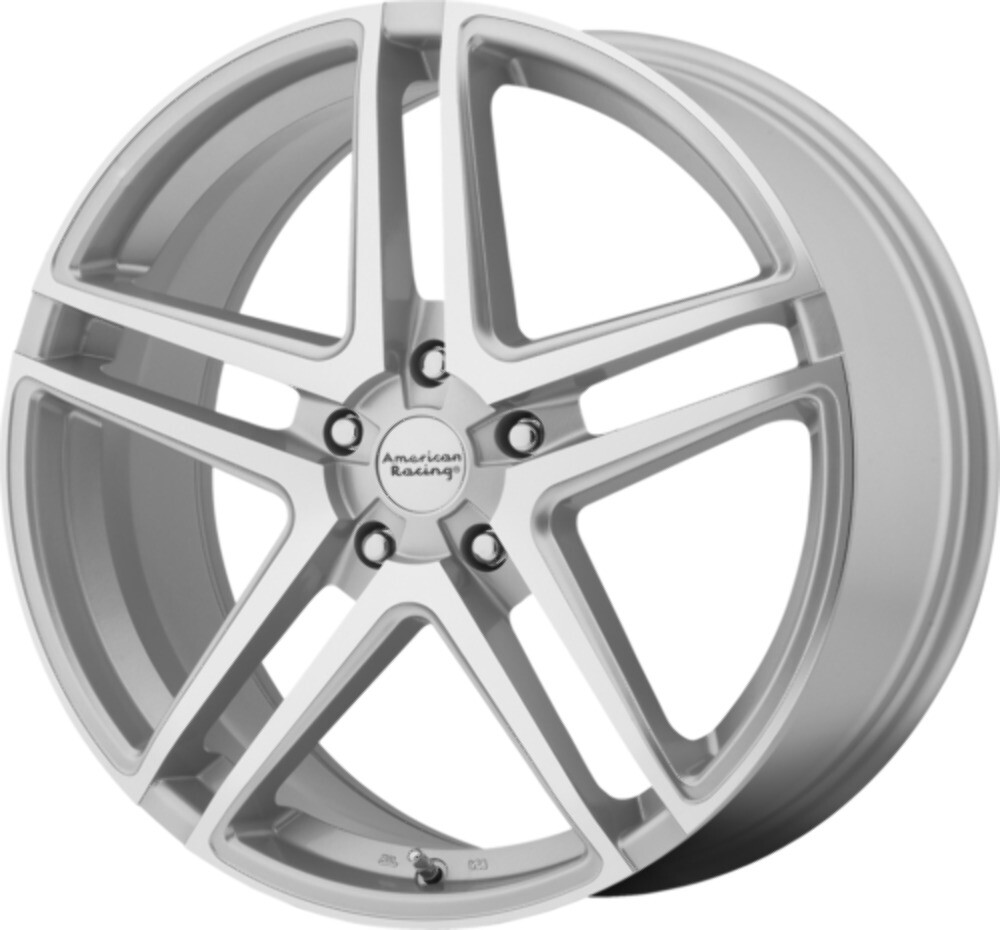 Set 4 American Racing AR907 18x8 5x4.5 Silver Machine Face Wheels 18 ...