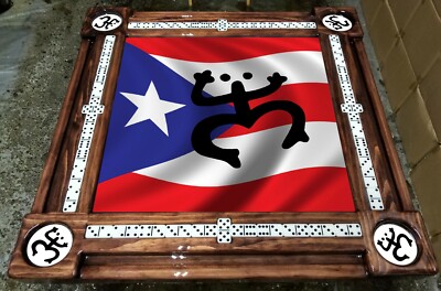 Puerto Rican Coqui Taino Themed Domino Table by Domino Tables by Art | eBay