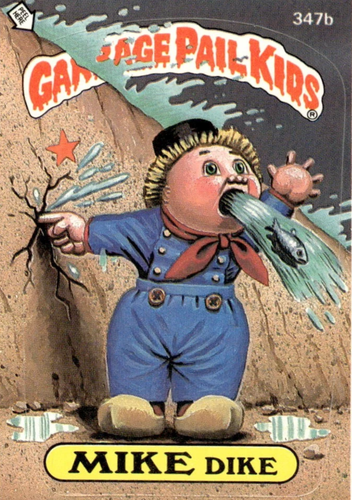 Garbage Pail Kids Series 9 1987 #347b Mike Dike | eBay