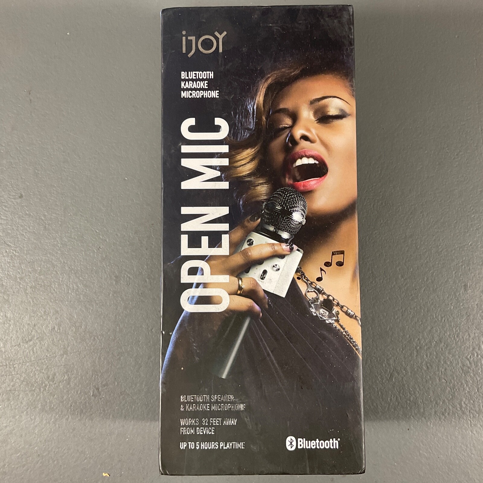 iJoy Bluetooth Karaoke Microphone Open Mic Speaker 32 Ft. Distance Up ...