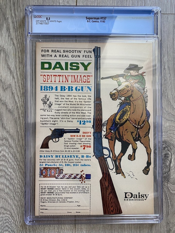 SUPERMAN 157 CGC 8.5 OW/W PAGES 1st APP QUEX UL LSH APP | eBay