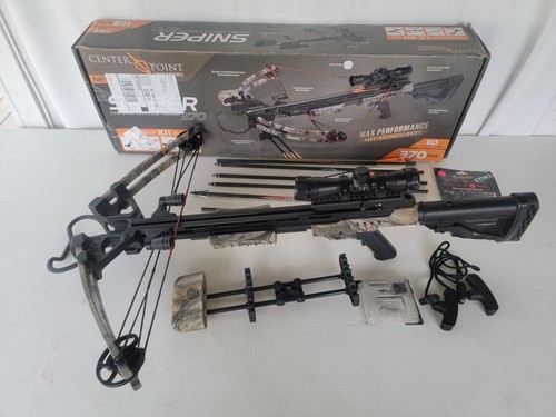 Centerpoint Sniper 370 Crossbow Package w/ Scope, 6 Bolts, Broadheads ...