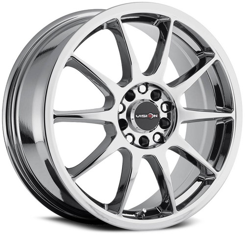 16x7 Vision 425 Bane 4x100/4x114.3 38 Chrome Wheels Rims Set(4) 73.1 | eBay