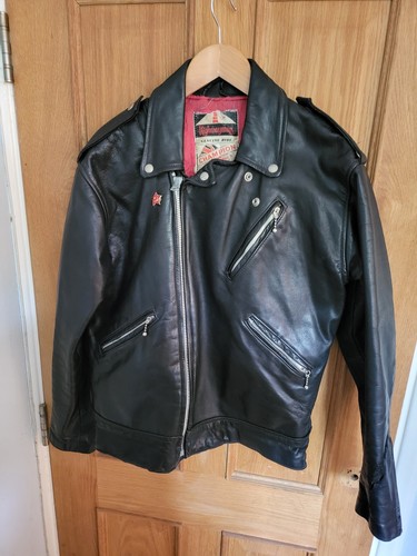 Vintage Highwayman/Lewis Leathers Motorcycle Jacket - 42 - Black | eBay UK