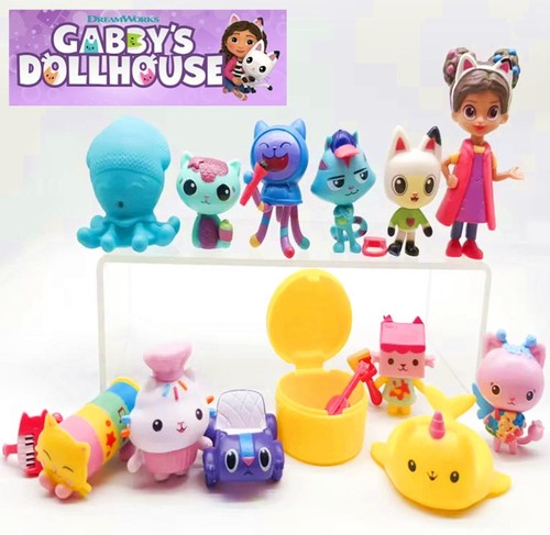 NEW 13pcs Gabby's Dollhouse Pandy MerCat Cakey Collectible Action ...