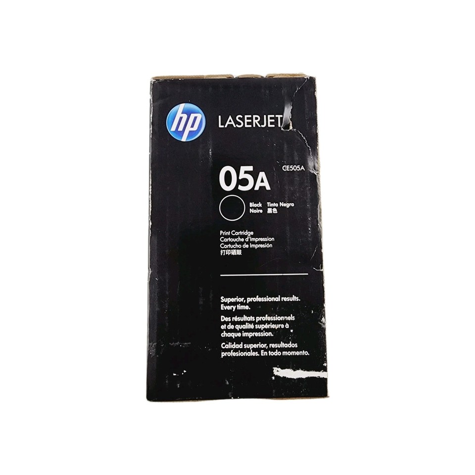 HP 05A LaserJet Black Toner Cartridge Genuine Printer Ink CE505A New ...