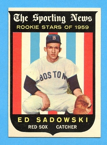 1959 TOPPS # 139 ED SADOWSKI ROOKIE STARS BOSTON RED SOX EXMT FREE ...