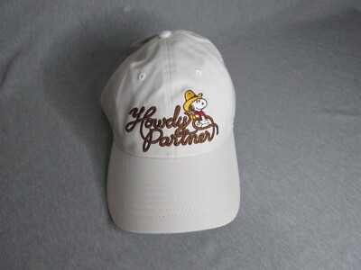 PEANUTS SNOOPY HOWDY PARTNER ADJUSTABLE CAP TRUCKER HAT NWT | eBay