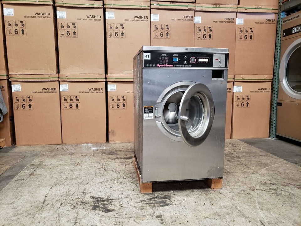 SPEED QUEEN COIN OP FRONT LOAD WASHER M/N: SC27MD2LU20001 S/N ...