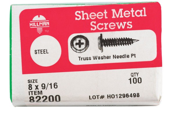 Hillman Fastener Corp 100pc 8x9/16 Truss Screw 82200 for sale online | eBay