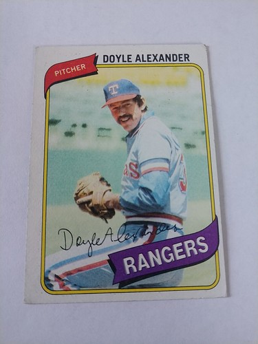 1980 Topps 67 Doyle Alexander Texas Rangers Baseball Card | eBay