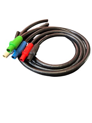 800A Cam-lock Generator (10) Female Pigtails (2 Set) (Type W) Blk/rd/Bl ...