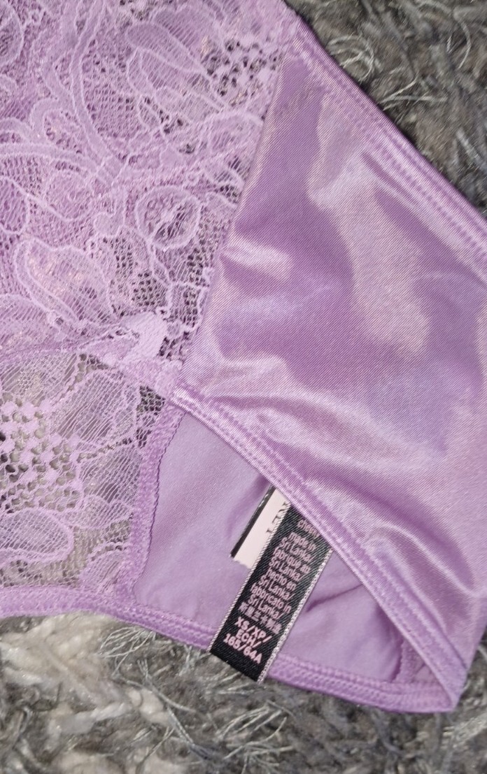 Victoria's Secret crotchless lace detail cheeky NEW xs lilac | eBay