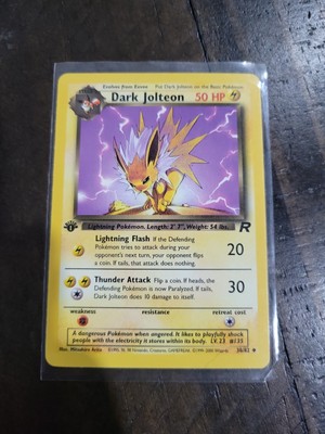 1st Edition Dark Jolteon LP Vintage 38/82 Team Rocket Pokemon Card | eBay
